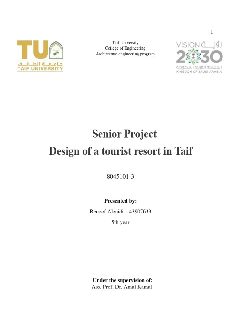 23 - Report - Reuoof-Senior Project Design of A Tourist Resort in Taif ...