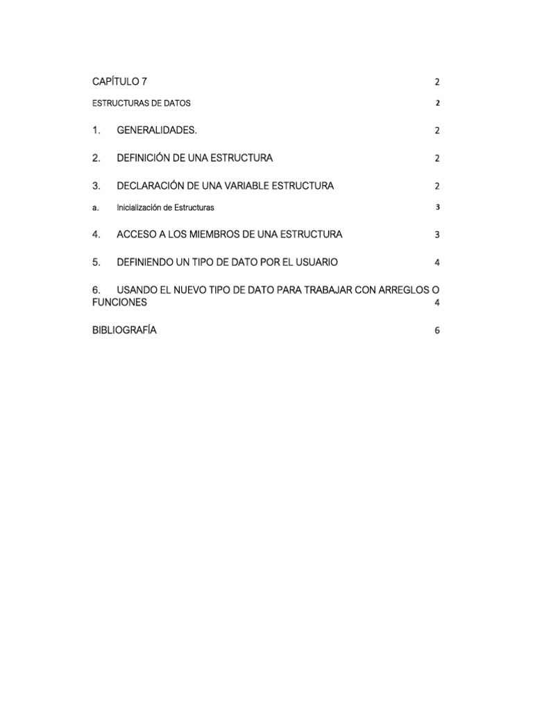 Estructuras de Datos | PDF | Tipo de datos | Variable (informática)