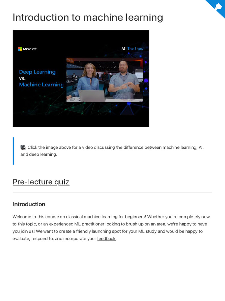Intro to Machine Learning | PDF | Machine Learning | Artificial ...