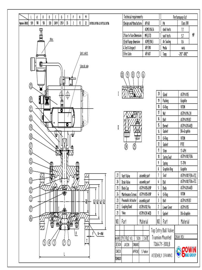 Drawings 12.28 01 RFQ Ball Valves Rev7 | PDF
