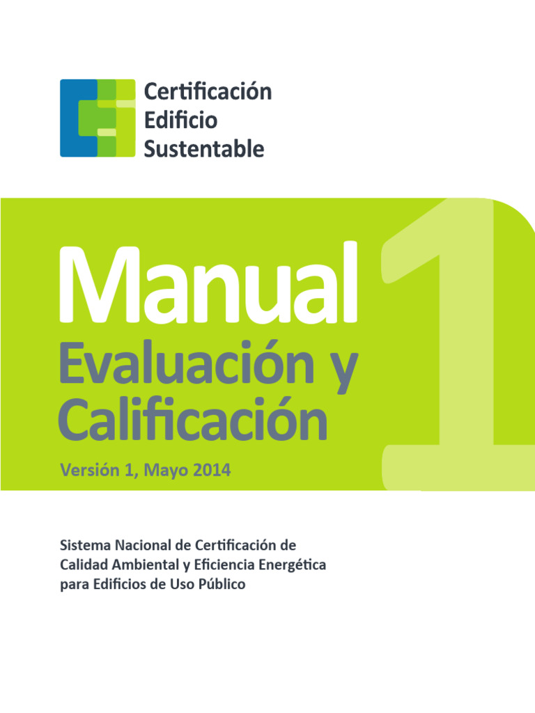 H - CES - Manual 1 - Evaluacion & Calificacion v1.1 | PDF | Chile | Arquitecto