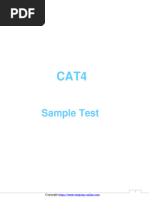 Cat4 Test Practice For Year 9 10 Level F | PDF