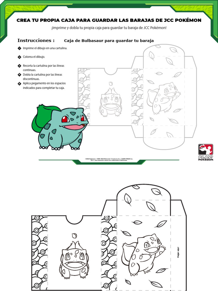 Deck Box Bulbasaur Latam | PDF