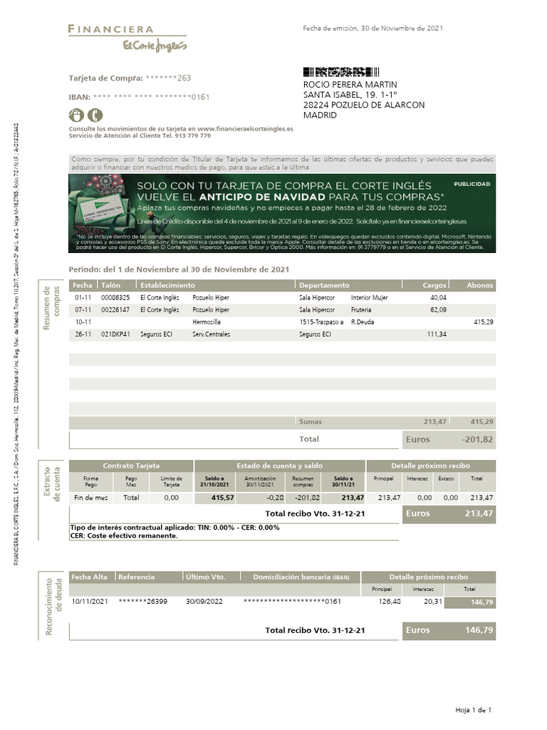 Resumen Compras 1121 | PDF | Economias | Dinero