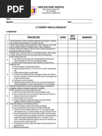 IV Cannulation Checklist | PDF | Science & Mathematics
