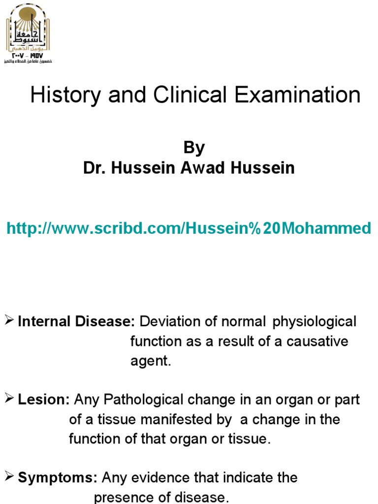 History and Clinical Examination | PDF