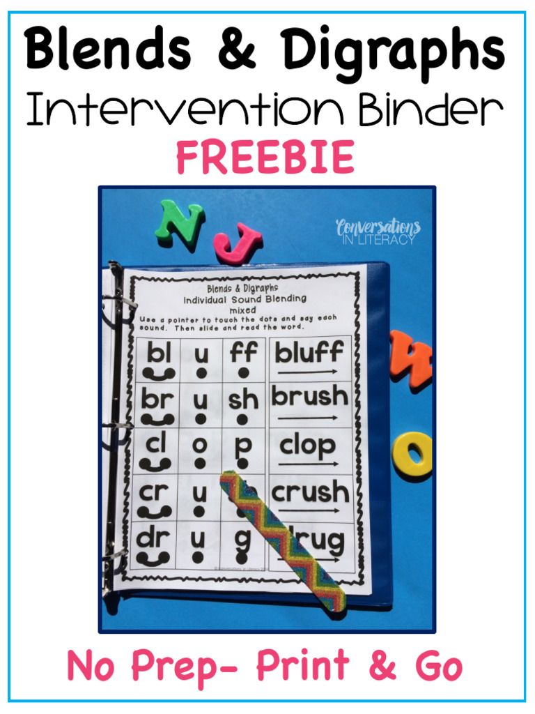 Blends & Digraphs Intervention Guide | PDF | Encodings | Reading (Process)