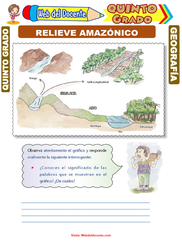 Relieve Amazónico para Quinto Grado de Primaria | PDF | Paisaje ...