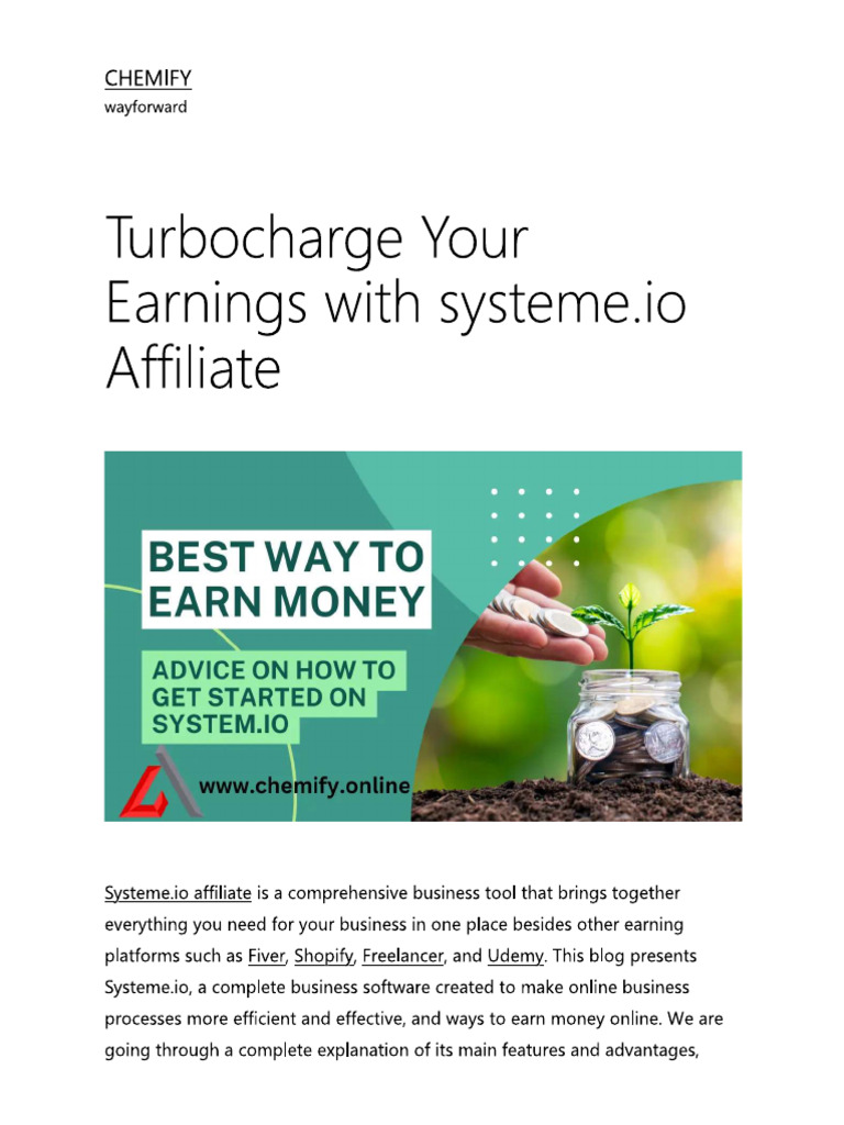 Systeme.io Affiliate | PDF