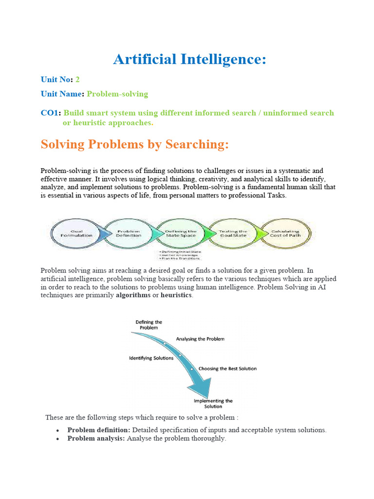 AI UNIT 2 All Notes | PDF | Applied Mathematics | Theoretical Computer ...