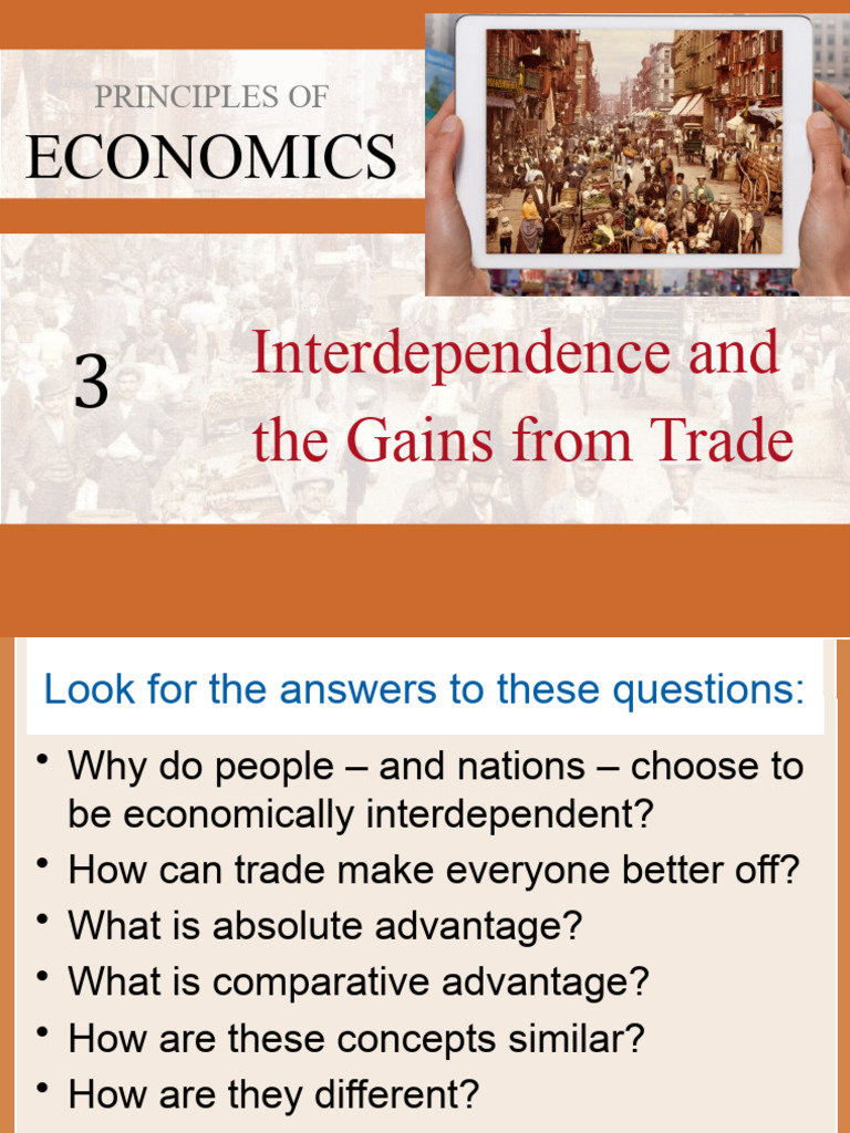 CH 3 Interdependence and The Gains From Trade | PDF | Comparative ...