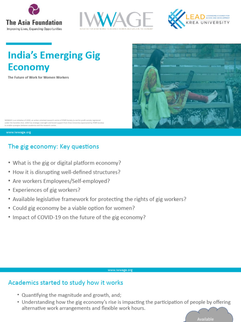 Gig Study Presentation Ruchika | PDF | Employment | Labour Economics