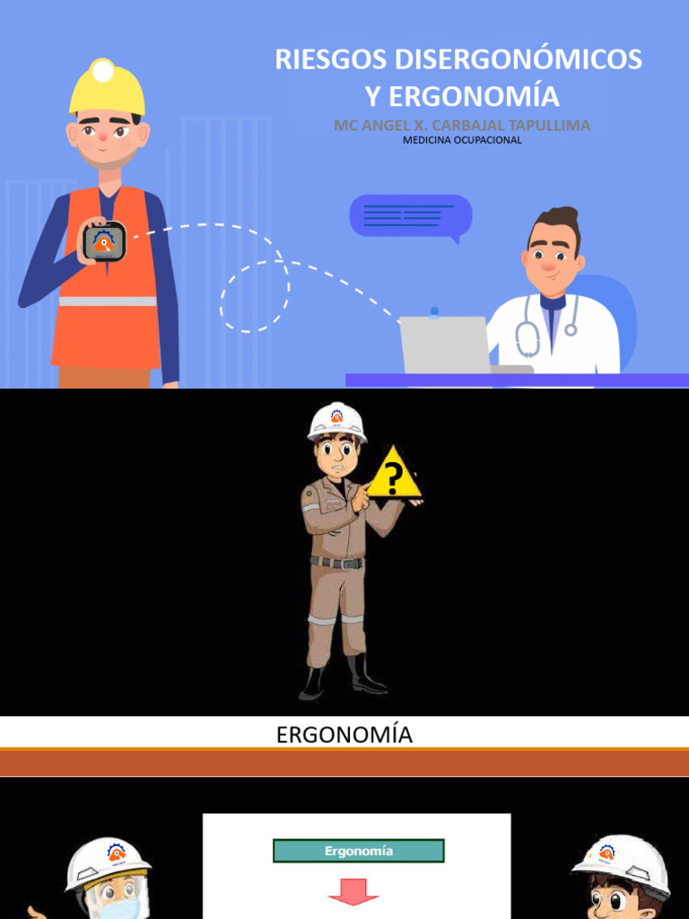 Riesgo Disergonomico Ergonomia Temario 1 | PDF | Factores humanos y ergonomía | Psicología de ...