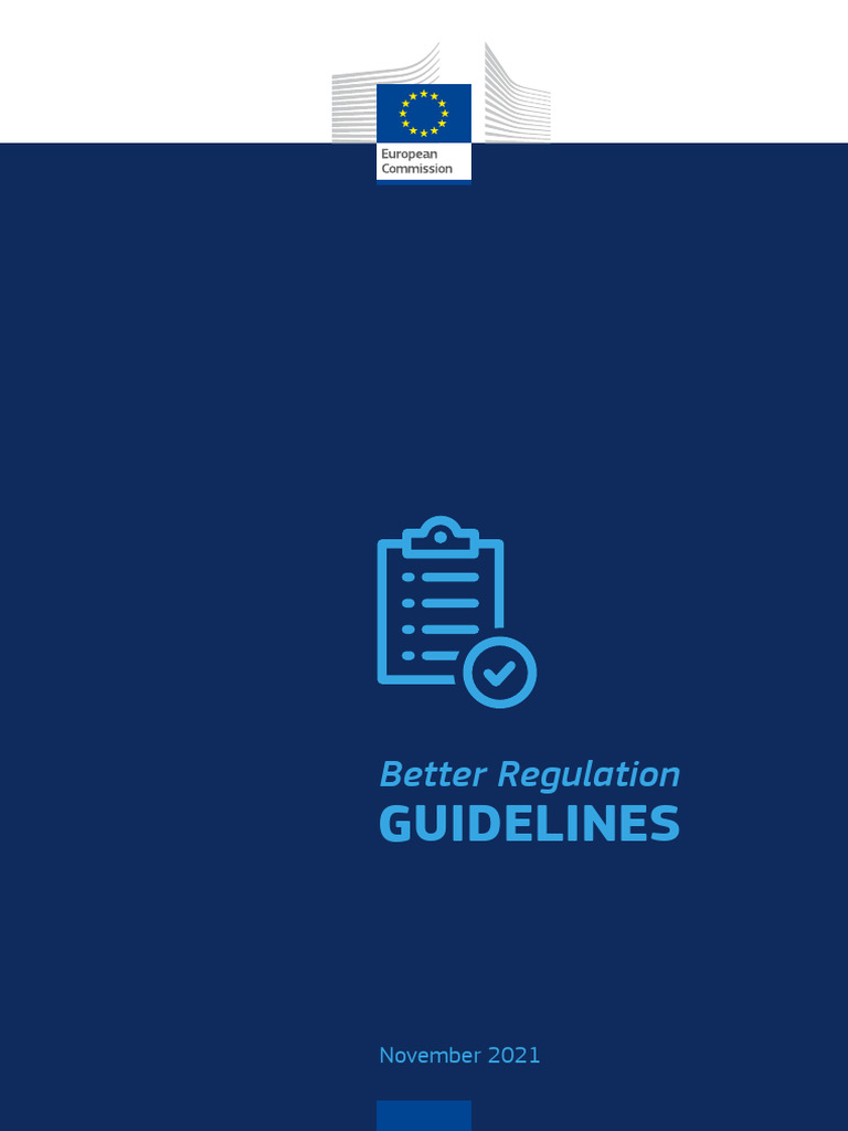 Better Regulation Guidelines 2021 | PDF | European Union | Policy