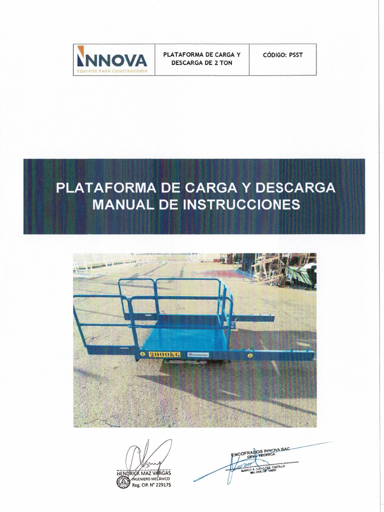 Ei-Pet-Oft-002 - 1-Montaje de Plataforma Nueva de Carga y Descarga Une ...