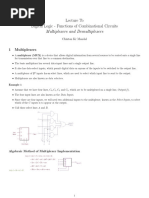 EXPERIMENT No 5 - MuX and DeMux | PDF | Electronic Engineering | Electronics