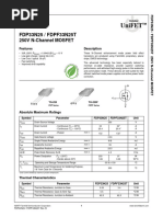 FDP 047 An | PDF | Field Effect Transistor | Mosfet