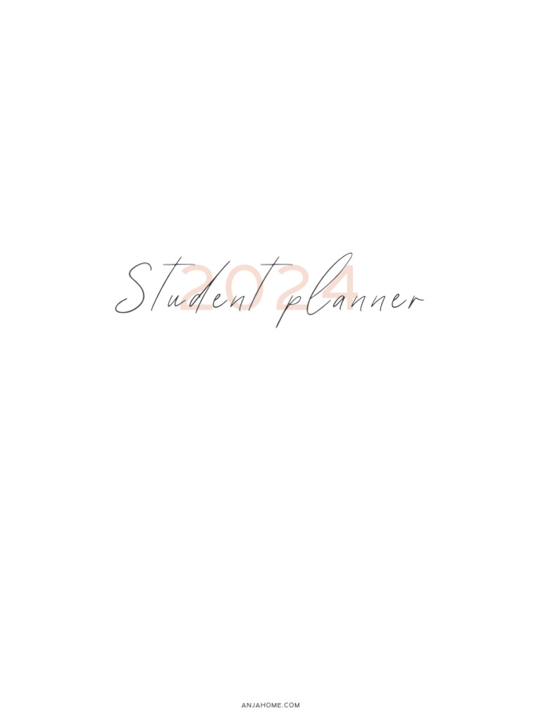 Student Planner 2023-2024 Overview | PDF