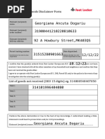 Courier Declaration Format For Non Commercial Value | PDF