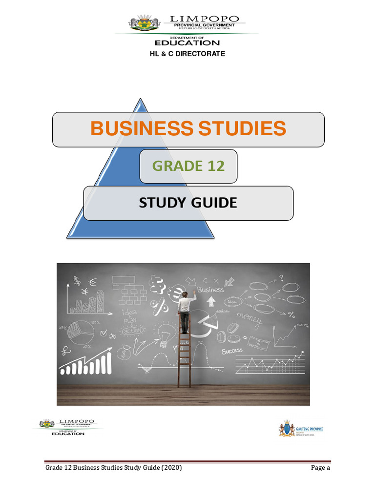 Business Studies Grade 12 Study Guide 2020-2 | PDF | Corporate Social ...