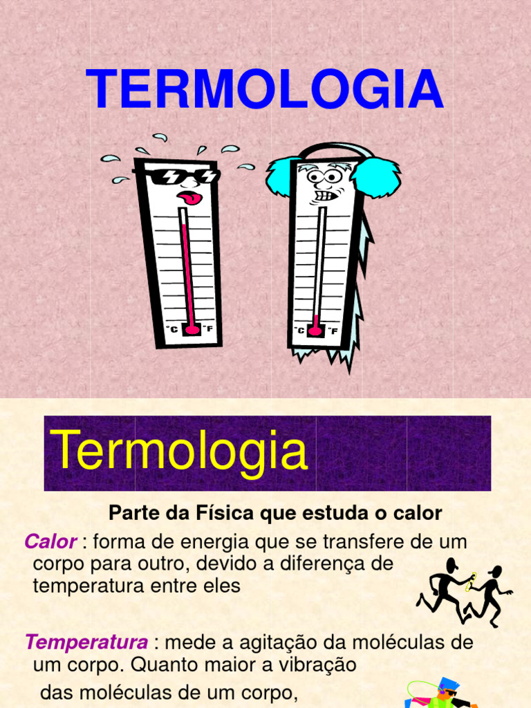 Termologia Colorido QCMAT | PDF | Temperatura | Termômetro
