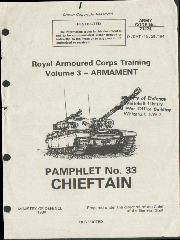 Chieftain Tank | PDF