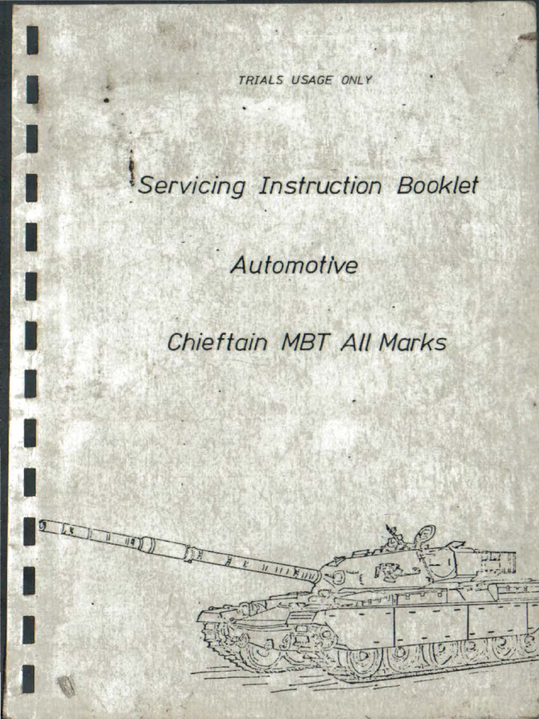 Chieftain Tank | PDF | Mechanical Engineering | Manufactured Goods