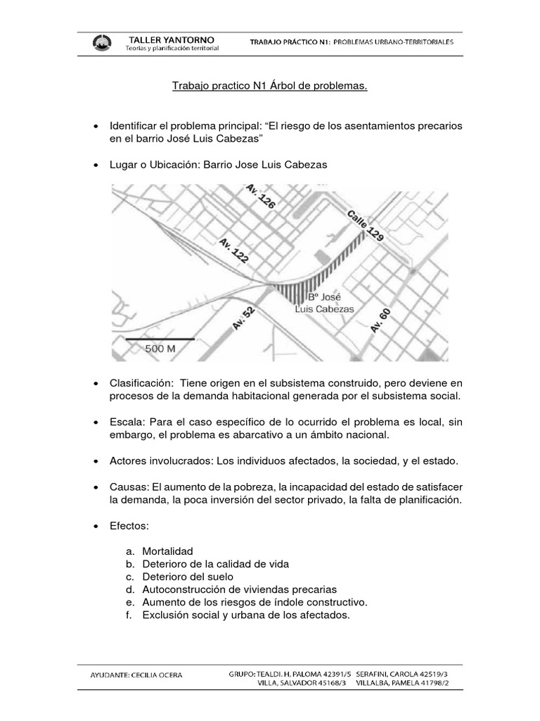 Arbol de Problemas Ficha | PDF