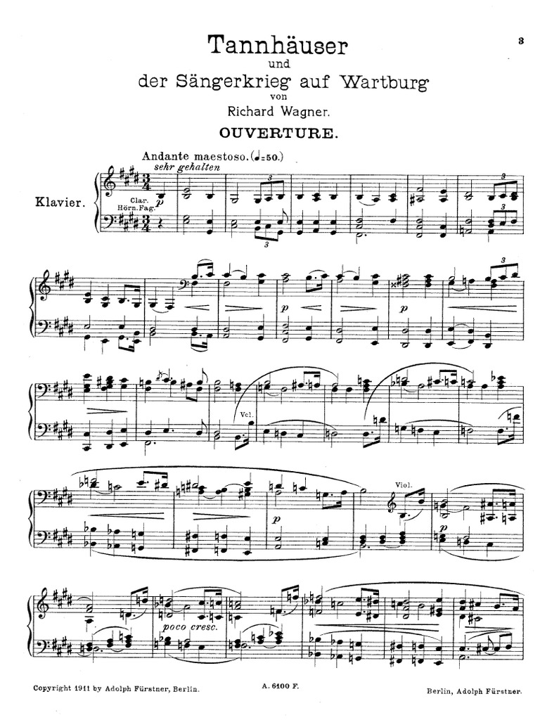 Wagner - Tannhauser | PDF