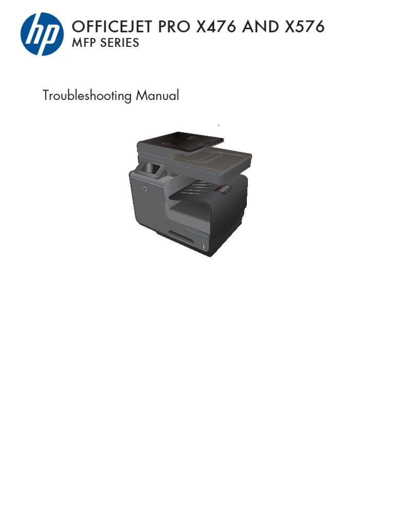 Officejet Pro X476 X576 Troubleshooting Manual | PDF | Image Scanner ...