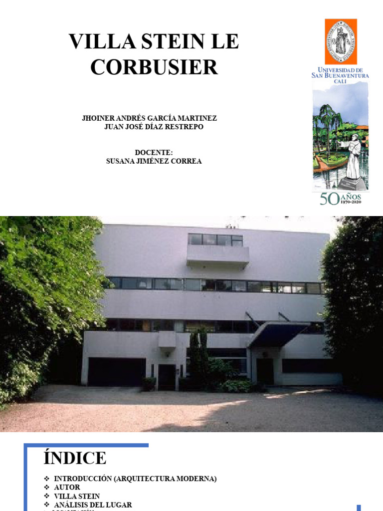 Villa Stein-Le Corbusier (JOSE-ANDRES) | PDF