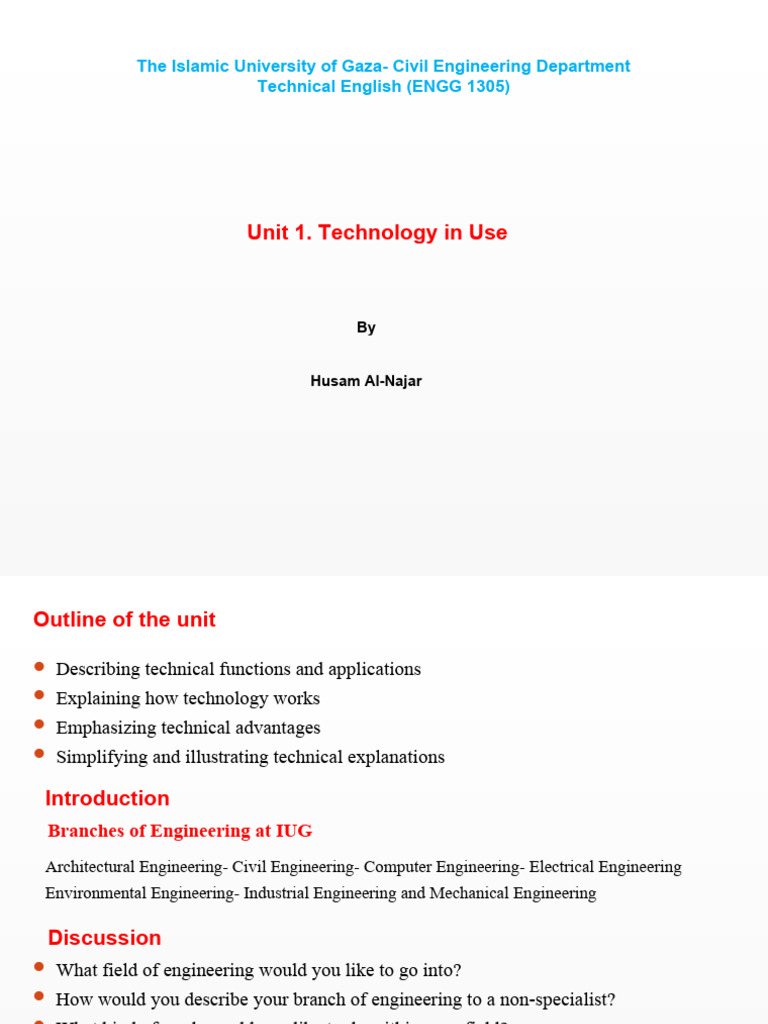 Unit 1. Technology in Use2 | PDF | Global Positioning System | Elevator