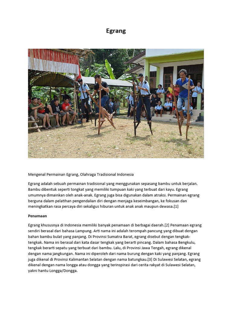 Egrang | PDF