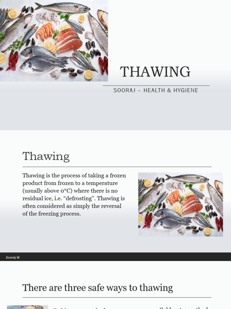 Thawing | PDF | Refrigerator | Meat