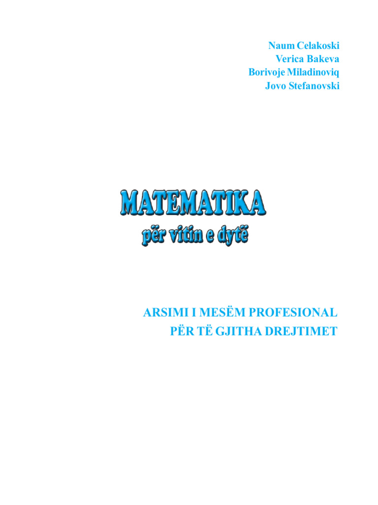 Matematika-2 ALB PRINT | PDF