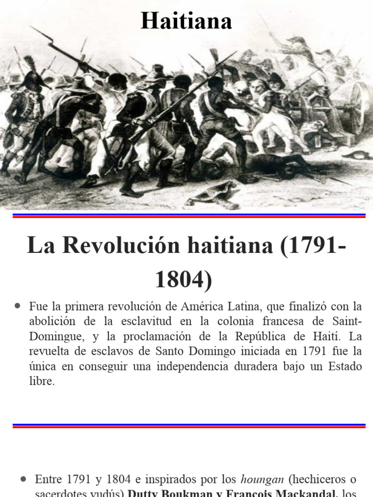 Líderes de la Revolución Haitiana | PDF | Haití | Revoluciones Atlánticas