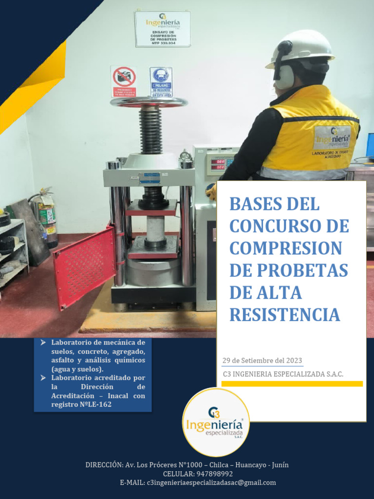 Bases de Concurso de Compresion de Probetas de Alta Resistencia - c3 ...