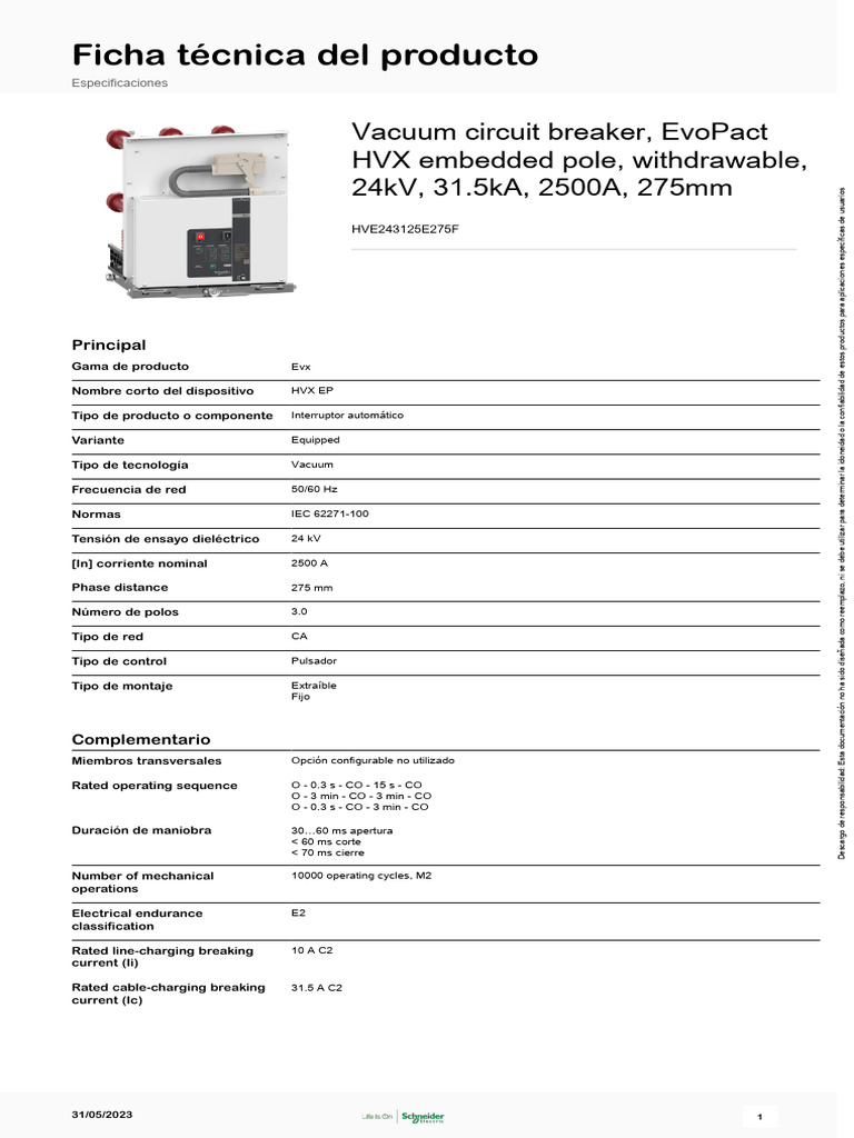 EvoPact HVX Embedded Pole - HVE243125E275F | PDF