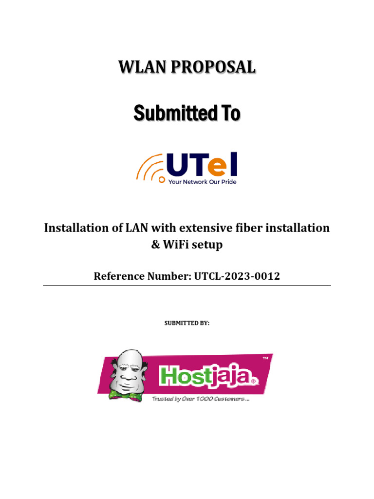 Proposal UTCL | PDF | Wi Fi | Wireless Lan