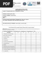 OJT Performance Evaluation Form | PDF