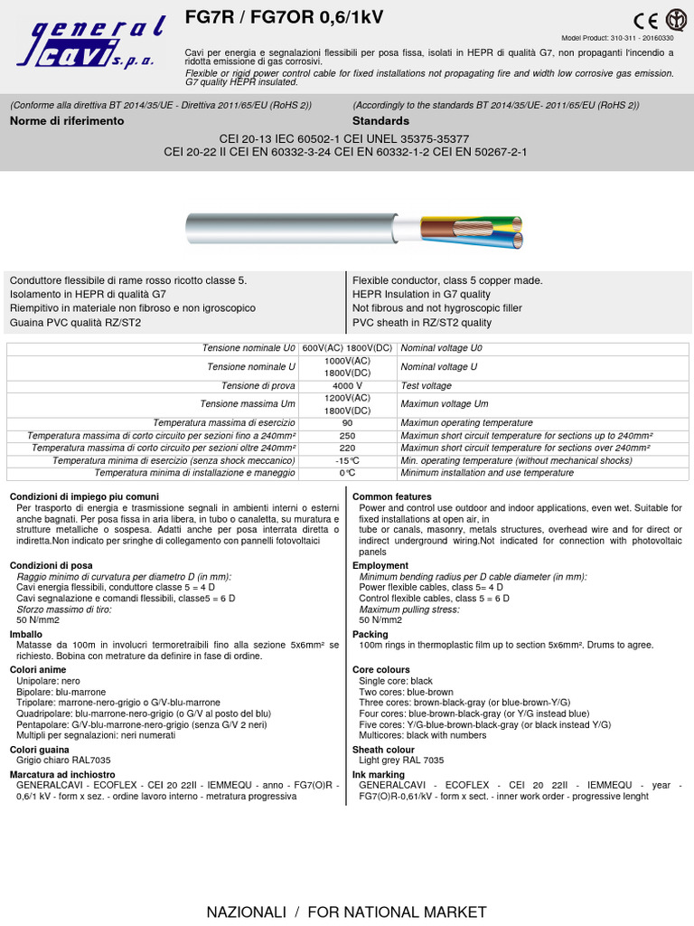 1-FG7R FG7OR 0 6 1kV | PDF