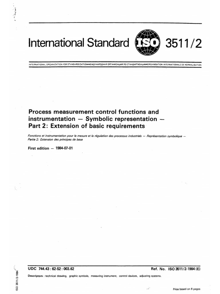 Iso 3511 - 2 1984 | PDF