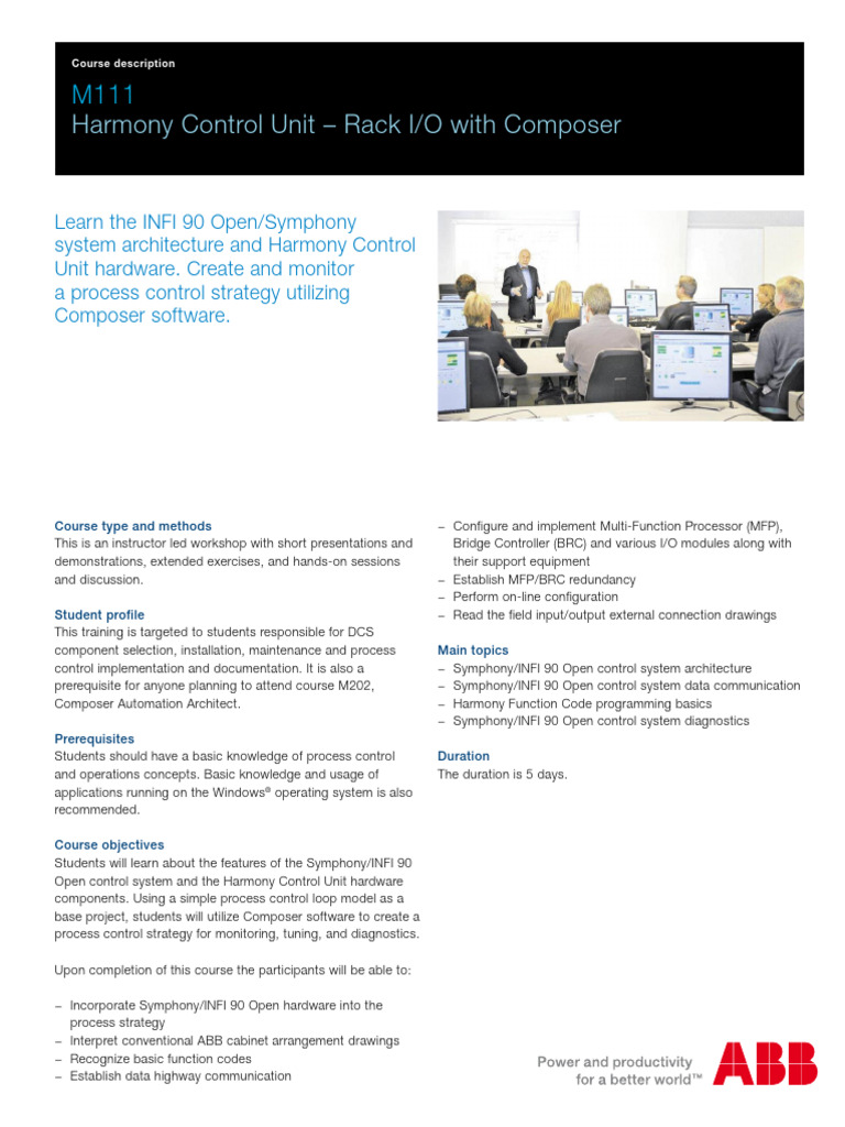m111 Harmony Control Unit Rack Io With Composer | PDF | System | Programmable Logic Controller