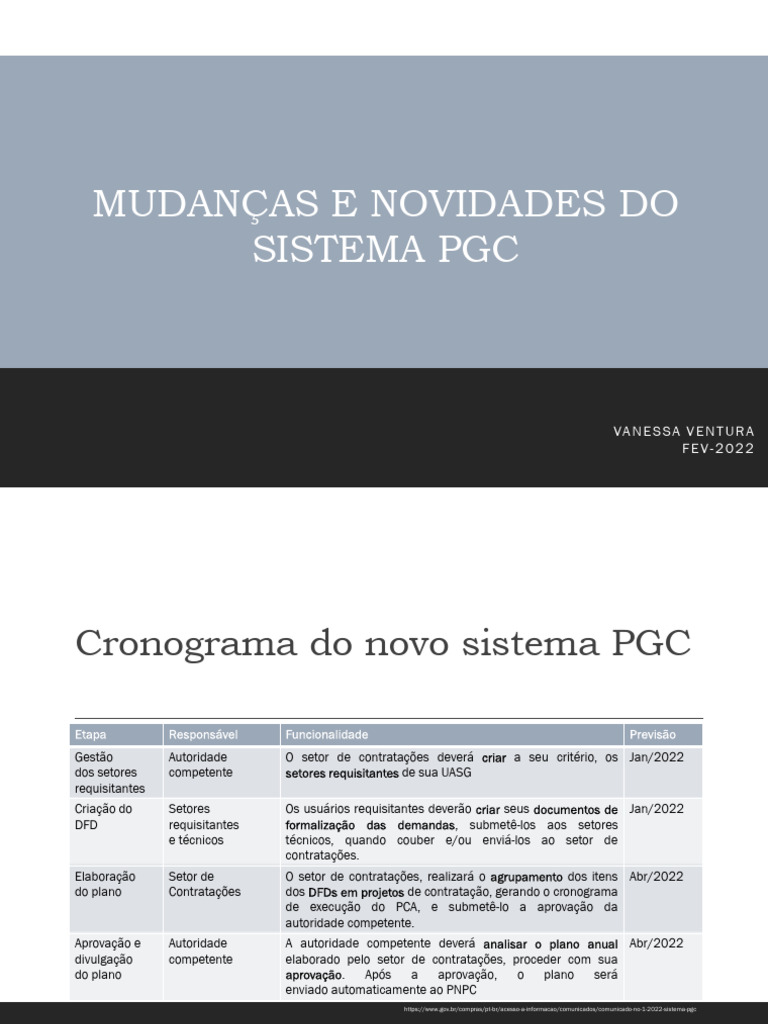 Sistema PGC | PDF