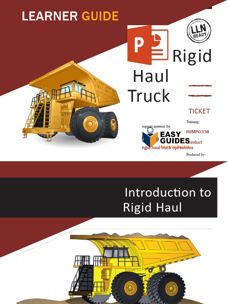 Sample Rigid Haul-Truck PP Riimpo338e | PDF | Soil | Truck