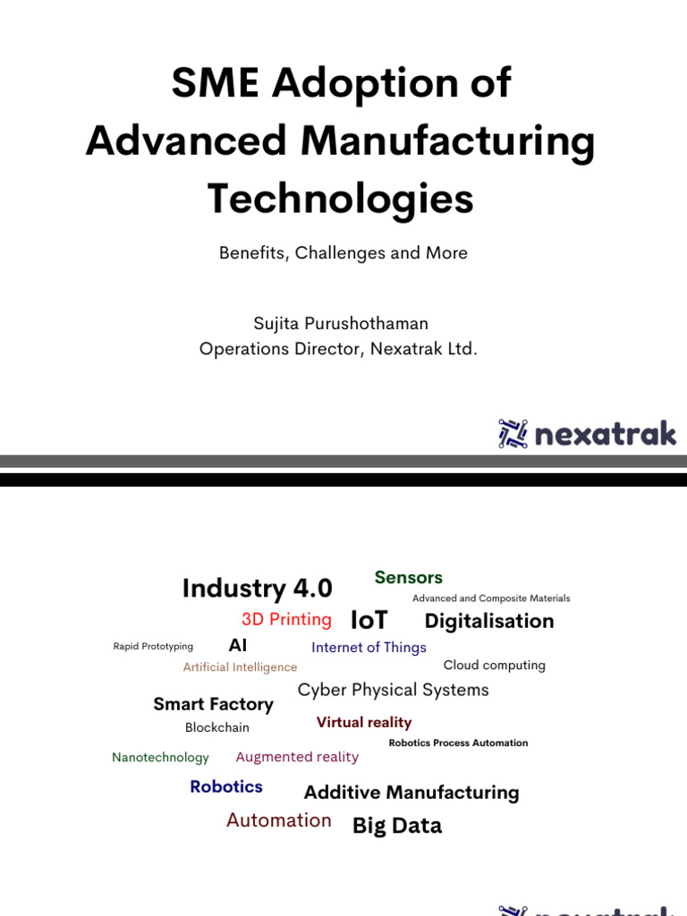 SME Guide to Advanced Manufacturing Tech | PDF | Internet Of Things ...