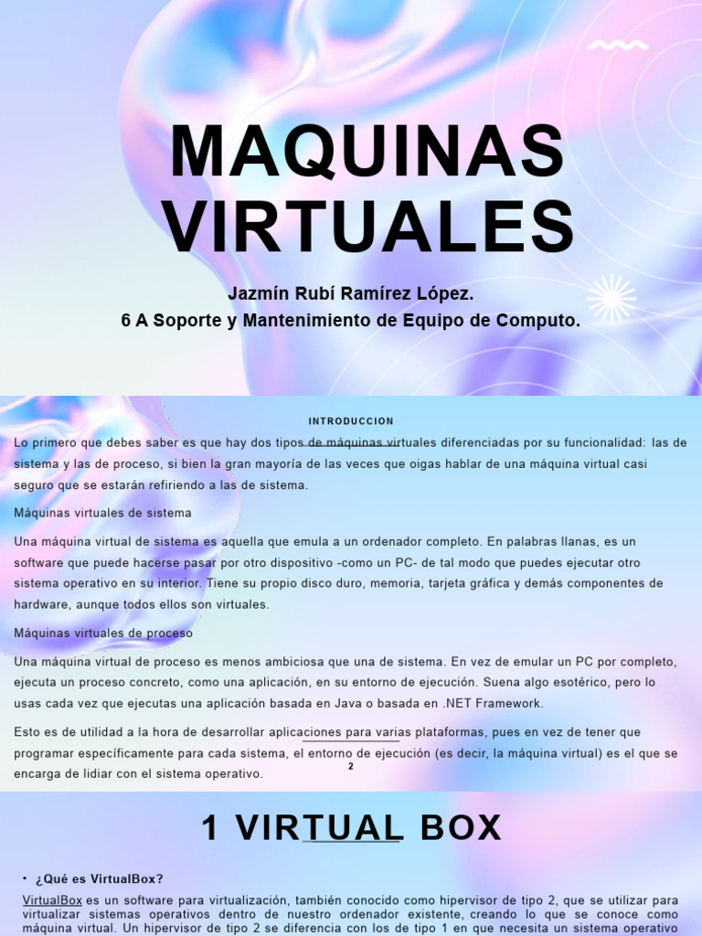 Maquinas Virtuales | PDF | V Mware | Máquina virtual