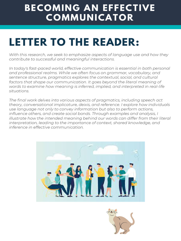 Becoming An Effective Communicator | PDF | Linguistics | Communication