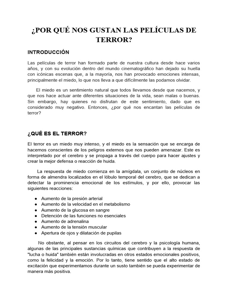 Peliculas de Terror | PDF | Películas de terror | Temor