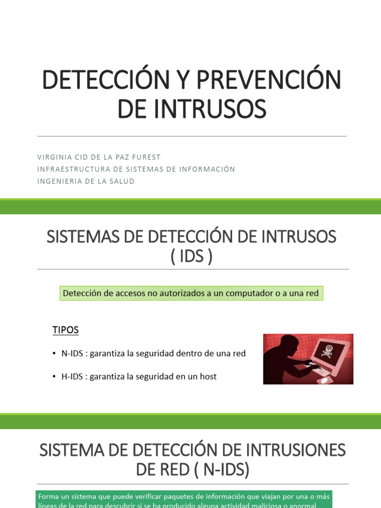 Que Son IDS - IPS - NIDS - HIDS | PDF | Software | Comunicación segura